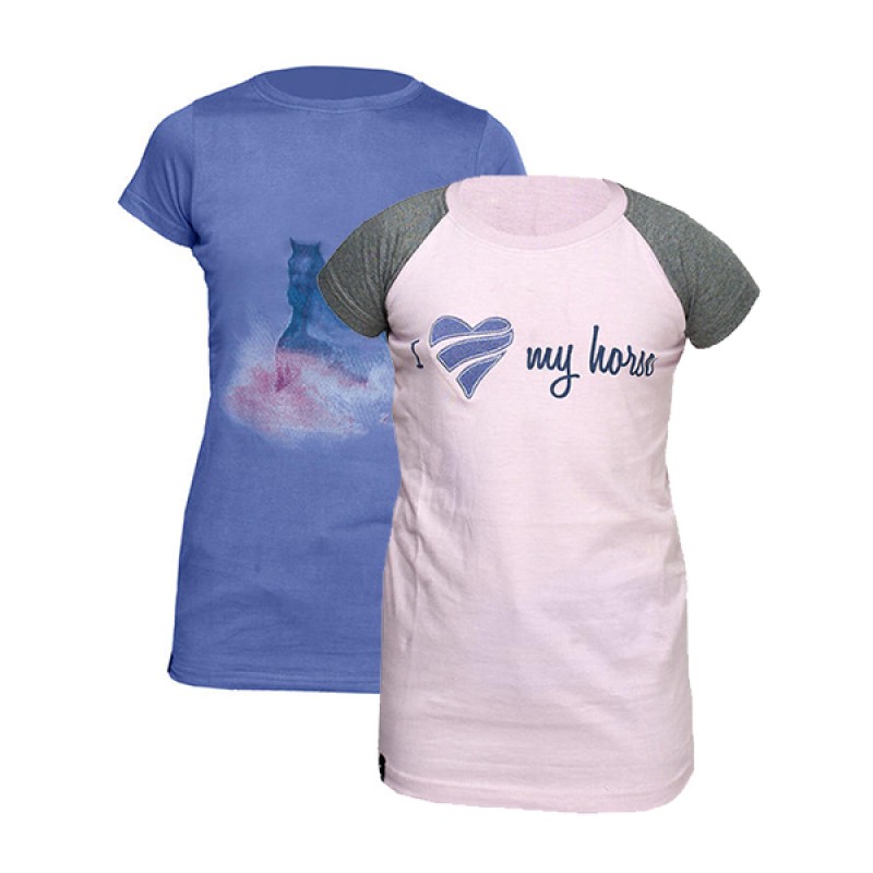 Футболка для верховой езды детская набор из 2 шт Horze SARA купить